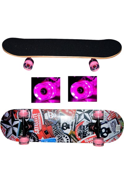 Avessa Işıklı Silikon Teker Kaykay No:5 Avessa Işıklı Silikon Teker Kaykay No:5