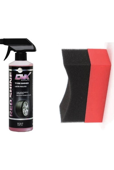Divortex Dvx Lastik Parlatıcı ve Siyahlatıcı 16 Oz 473 ml ve Lastik Parlatma Süngeri Set