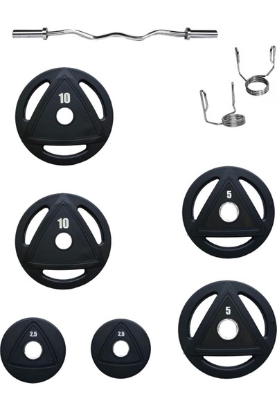 Max Tech 120 cm Z Olimpik Bar ve 35 kg Olimpik Ağırlık Plakası Set Max Tech 120 cm Z Olimpik Bar ve 35 kg Olimpik Ağırlık Plakası Set