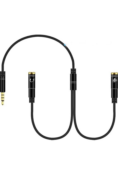 Molix Kulaklık Mikrofon Birleştirici Kablo 3.5 mm Erkek To 2 x 3.5 mm Stereo Molix Kulaklık Mikrofon Birleştirici Kablo 3.5 mm Erkek To 2 x 3.5 mm Stereo