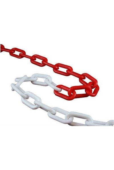 Mfk Plastik Zincir Kırmızı -Beyaz No:5 - 10 Metre