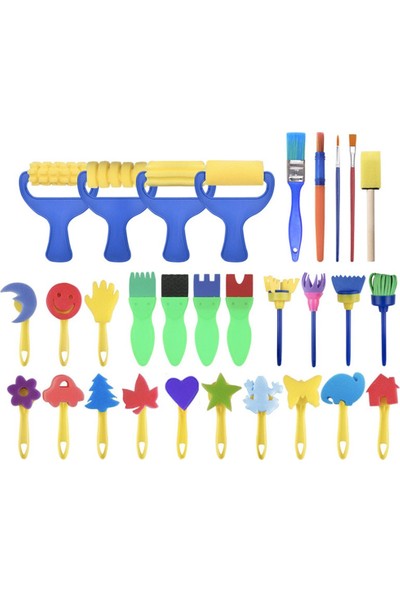 Sheng Store 30 Adet Çocuk Sünger Boya Fırçaları (Yurt Dışından) Sheng Store 30 Adet Çocuk Sünger Boya Fırçaları (Yurt Dışından)