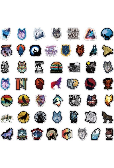 Sheng Store Göz Kamaştırıcı Kurt Çıkartmaları 50 Adet (Yurt Dışından) Sheng Store Göz Kamaştırıcı Kurt Çıkartmaları 50 Adet (Yurt Dışından)