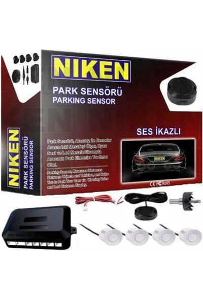 Niken Ses Ikazlı Park Sensörü Beyaz Niken Ses Ikazlı Park Sensörü Beyaz