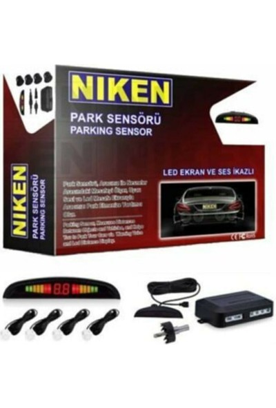 Niken Niekn LED Ekran ve Ses Ikazlı Park Sensörü Beyaz