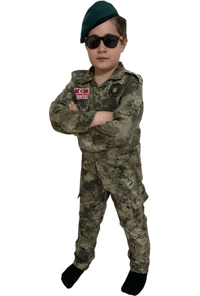 Deha Moda Çocuk Polis Özel Harekat Kıyafeti Polis Kostümü Çocuk Asker Kıyafeti