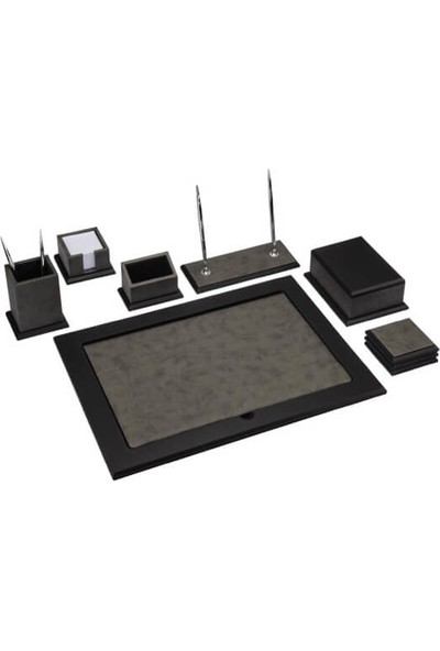 Gıpta Ahşap Sümen Takımı 8 Parça Ahşap - Siyah