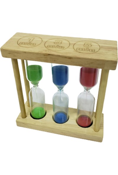 Eha Trade 3 Lü Ahşap Kum Saati Eha Trade 3 Lü Ahşap Kum Saati