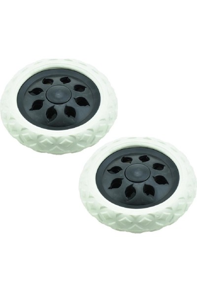 Parmis Tak Çıkar Pazar Araba Teker Geçmeli Bebek Arabası Tekerleği Beyaz 15,5 cm 2 Adet PAT0004-4 Parmis Tak Çıkar Pazar Araba Teker Geçmeli Bebek Arabası Tekerleği Beyaz 15,5 cm 2 Adet PAT0004-4