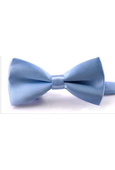 Varetta Erkek Mavi Saten Kumaş Papyon
