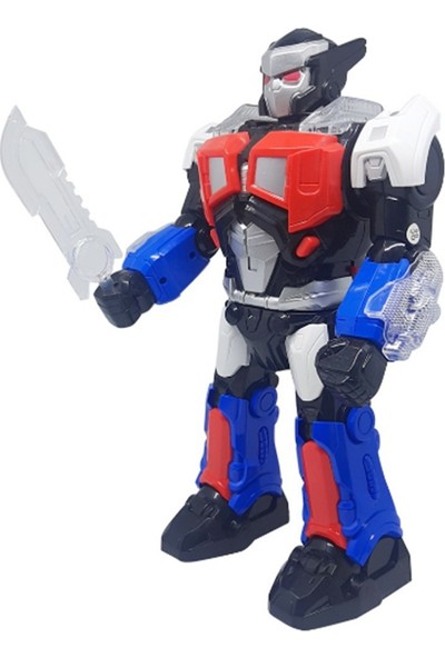 Ceren Ctoy Işıklı Sesli ve Pilli Süper Savaşçı Robot 01142 Siyah Ceren Ctoy Işıklı Sesli ve Pilli Süper Savaşçı Robot 01142 Siyah