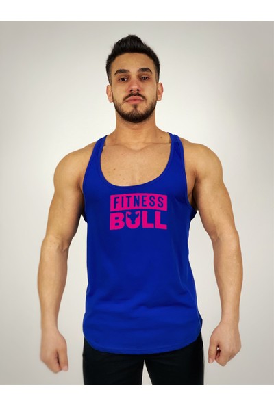 Mavi Erkek Regular Fit -Pink Fitness Bull- Baskılı Sporcu Atlet Mavi Erkek Regular Fit -Pink Fitness Bull- Baskılı Sporcu Atlet