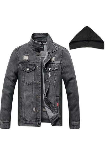 Meipai Erkek Kot Ceket Slim Fit Trucker Ceket