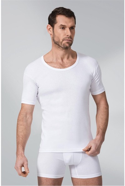 Namaldı 10 Adet Beyaz Renk Ribana Bisiklet Yaka Fanila Namaldı 10 Adet Beyaz Renk Ribana Bisiklet Yaka Fanila