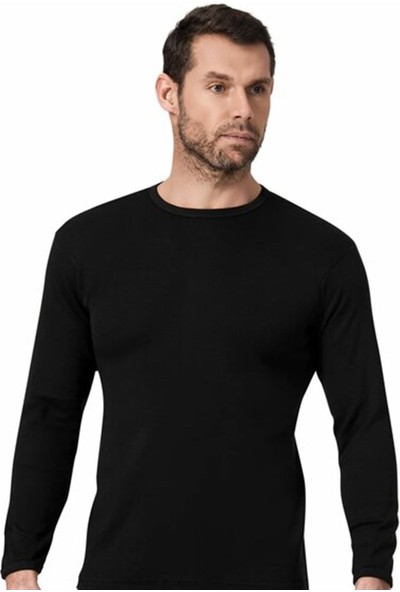 Namaldı Siyah Renk Ribana Uzun Kollu Fanila Namaldı Siyah Renk Ribana Uzun Kollu Fanila