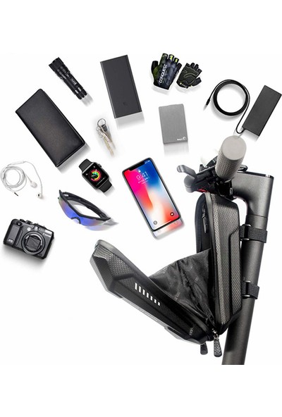Mj Group Su Geçirmez Elektrikli Scooter Çantası Siyah