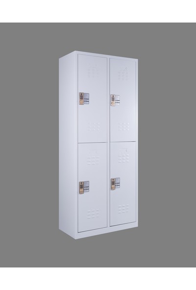 Karma Grup Karma Dolap 4'lü Kale Şifreli Kilitli Soyunma Dolabı