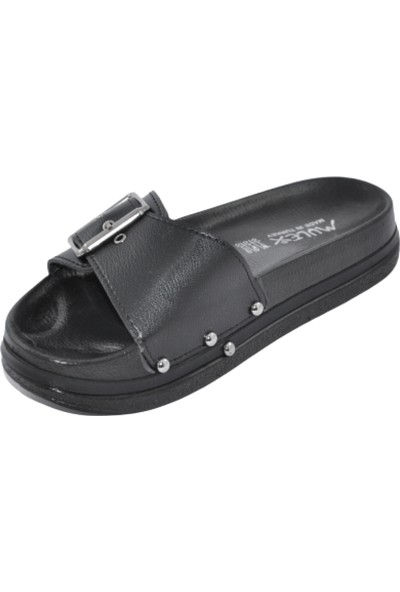 Mulex 2251 Siyah Mat Kadın Terlik Mulex 2251 Siyah Mat Kadın Terlik