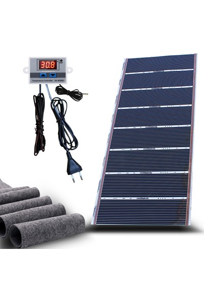 Multiteknik Karbon Isıtıcı Film Dijital Termostatlı Keçeli - 80X100 Multiteknik Karbon Isıtıcı Film Dijital Termostatlı Keçeli - 80X100