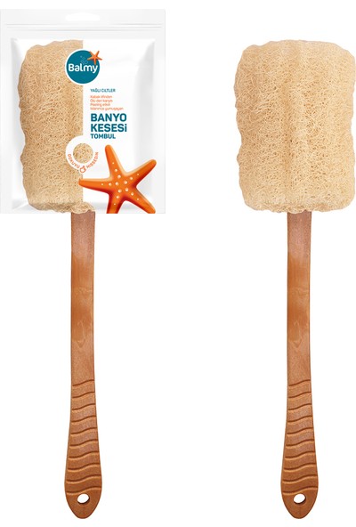 Balmy Naturel Doğal Kabak Saplı Banyo Lifi