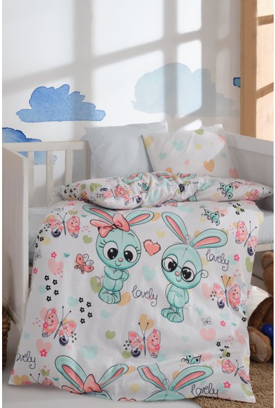 Lady Moda Bebek Nevresim Takımı Yüzde Yüz Pamuklu | Tavşan Lady Moda Bebek Nevresim Takımı Yüzde Yüz Pamuklu | Tavşan