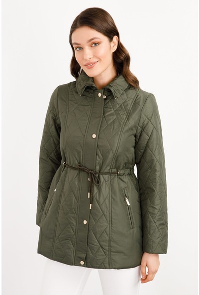 Desen Triko Kadın Kapitone Yanı Düz Kaban 1-5 Nefti Desen Triko Kadın Kapitone Yanı Düz Kaban 1-5 Nefti