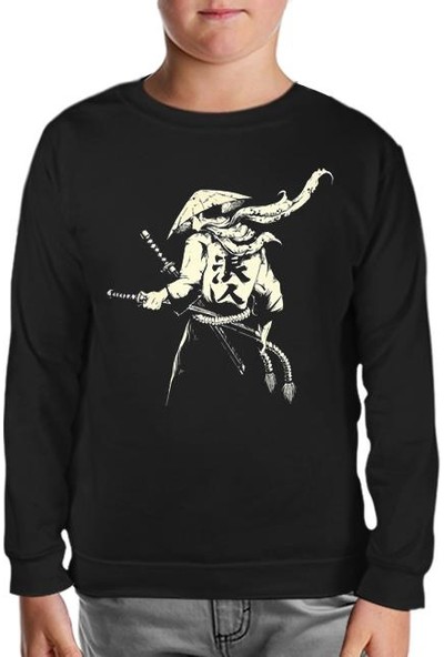 Lordd T-Shirt Samuray - Siyah Çocuk Sweatshirt Lordd T-Shirt Samuray - Siyah Çocuk Sweatshirt