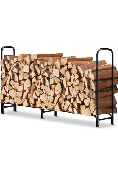 Abronya Metal Odun Rafı Odun Düzenleyici Siyah Renk 1 Adet Abronya Metal Odun Rafı Odun Düzenleyici Siyah Renk 1 Adet