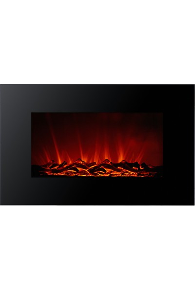 Tektes Plazma Elektrikli Şömine 90CM Alev Sesli Bluetoothlu