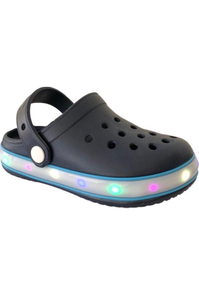 Akınal Bella E196 P.017 Lacivert Işıklı Çocuk Havuz/deniz Terlik Sandalet