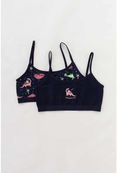 Penti Mavi Teen Sleepysaurus 2li Yarım Atlet