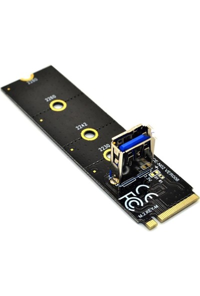 Alfais 4444 Ngff M2 SSD To USB 3.0 Pci-E 1x 16X Çevirici Dönüştürücü Riser Kart Adaptörü Alfais 4444 Ngff M2 SSD To USB 3.0 Pci-E 1x 16X Çevirici Dönüştürücü Riser Kart Adaptörü
