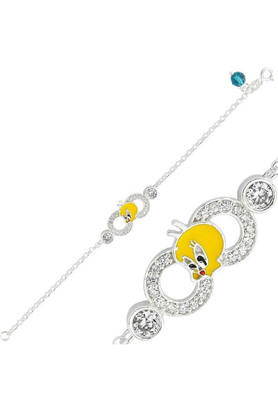 Gumush ​gümüş Tweety Sonsuzluk Çocuk Bileklik