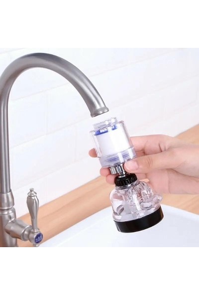 3K Home Su Arıtmalı Tasarruflu Oynar Başlık Tazyikli Üç Fonksiyonlu Mutfak Lavabo Evye Musluk Başlığı 3K Home Su Arıtmalı Tasarruflu Oynar Başlık Tazyikli Üç Fonksiyonlu Mutfak Lavabo Evye Musluk Başlığı