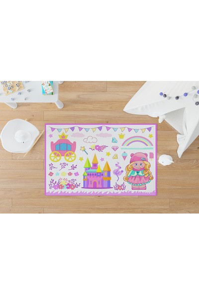 Hazar Halı Dijital Baskılı Turuncu Zemin Seksek Desenli Çocuk Halısı Hazar Halı Dijital Baskılı Turuncu Zemin Seksek Desenli Çocuk Halısı