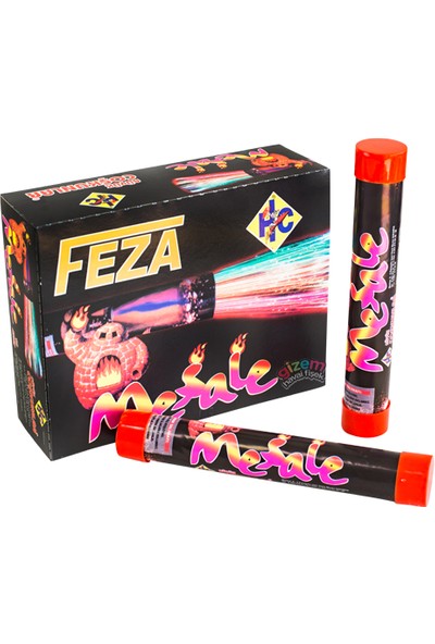 Feza Aydınlatma Kırmızı Meşal 25 cm 1 adet