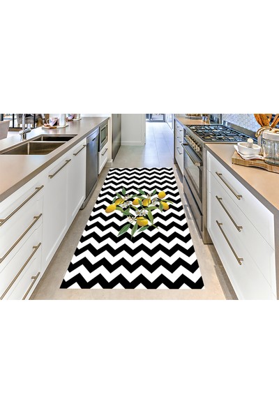 Hazar Halı Dijital Baskılı Baharatlar Desenli Mutfak Halısı