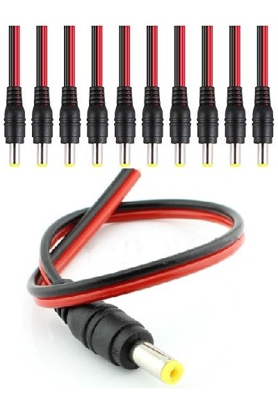 Ayfekam 10'lu Cctv Güvenlik Kamera 12 Dc Power Jak Jack- Kalın Kesit Ayfekam 10'lu Cctv Güvenlik Kamera 12 Dc Power Jak Jack- Kalın Kesit