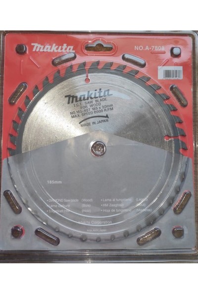 Makita NO.115-30T 10 Daire Testere 185X40