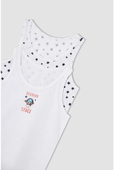 DeFacto Erkek Çocuk Yıldız Baskılı 2'li Atlet U3476A621AU