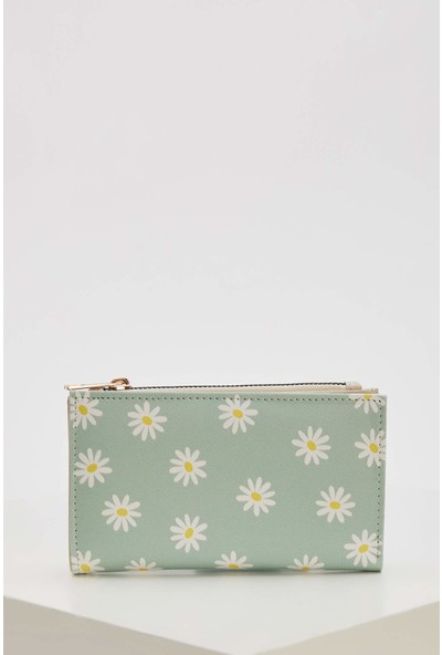 DeFacto Kadın Desenli Suni Deri Cüzdan V8557AZNS