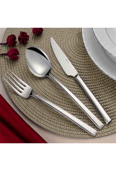 W.fischer Flame 60 Parça 304 Çelik Çatal Kaşık Bıçak Takımı