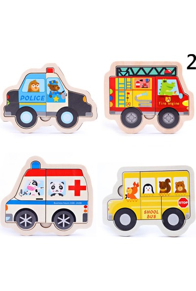 Farfi Dört Adet Ahşap Yayboz Seti (Yurt Dışından)