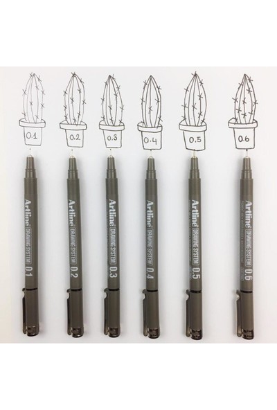 Artline Drawing System Teknik Çizim Kalemi 6'lı Artline Drawing System Teknik Çizim Kalemi 6'lı