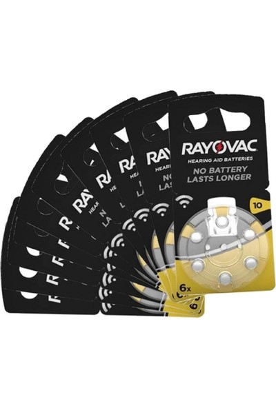 Rayovac 10 Numara İşitme Cihazı Pili 10'lu Rayovac 10 Numara İşitme Cihazı Pili 10'lu
