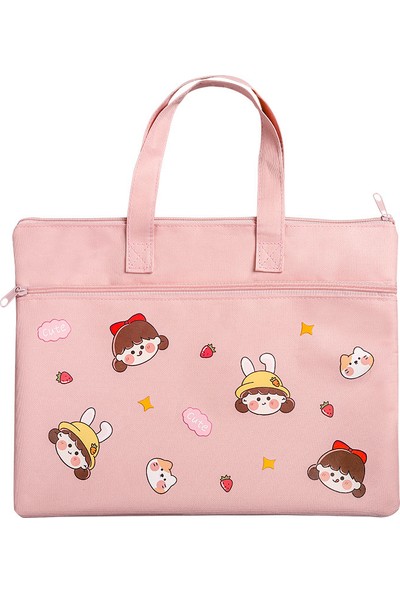 Runningman Kanvas Unicorn Desenli Evrak Çantası