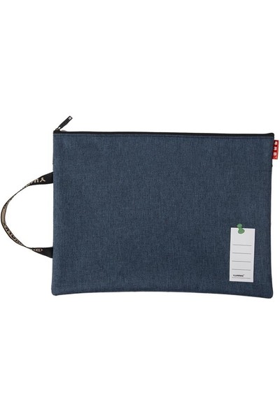 Runningman Çift Fermuarlı A4 Evrak Dosya Çantası