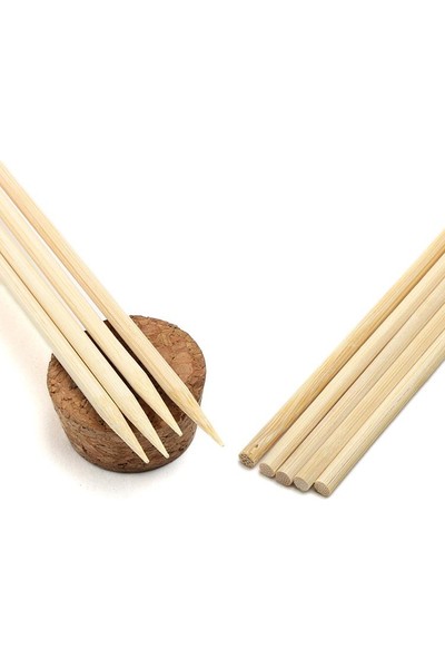 Baypack Ahşap Bambu Çöp Şiş 20 cm (20 Adet)