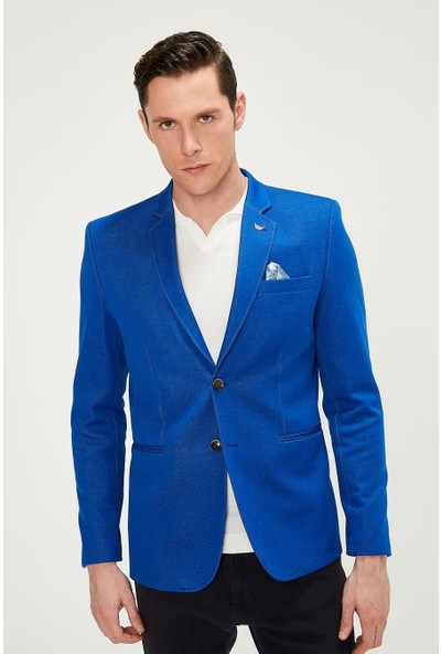 Cekmon Düz Renk Tek Düğmeli Spor Erkek Ceket Cekmon Düz Renk Tek Düğmeli Spor Erkek Ceket