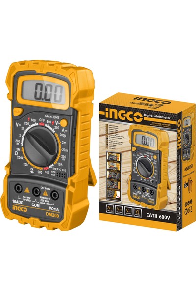 Ingco DM200 Dijital Multimetre 200V/600V Ingco DM200 Dijital Multimetre 200V/600V